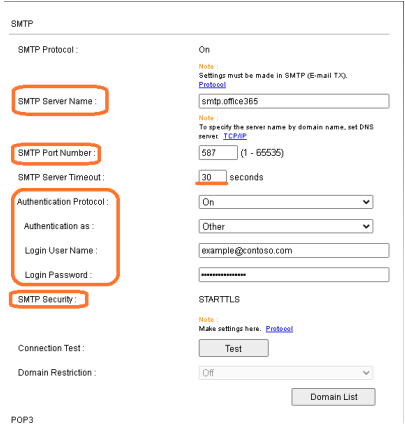 How to set up SMTP with your Kyocera and O365